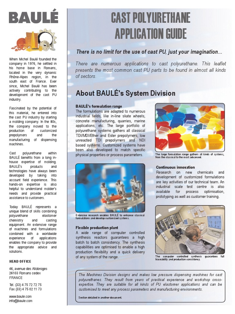 Baulé Machines for Cast Polyurethane | PDF | Business
