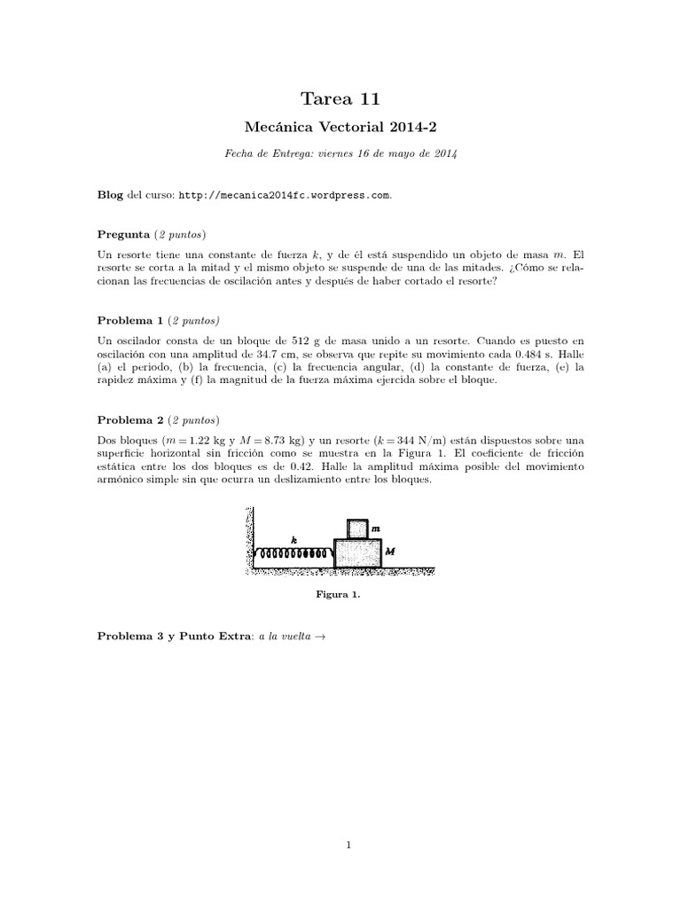 Tarea11 PDF | PDF | Fricción | Fuerza