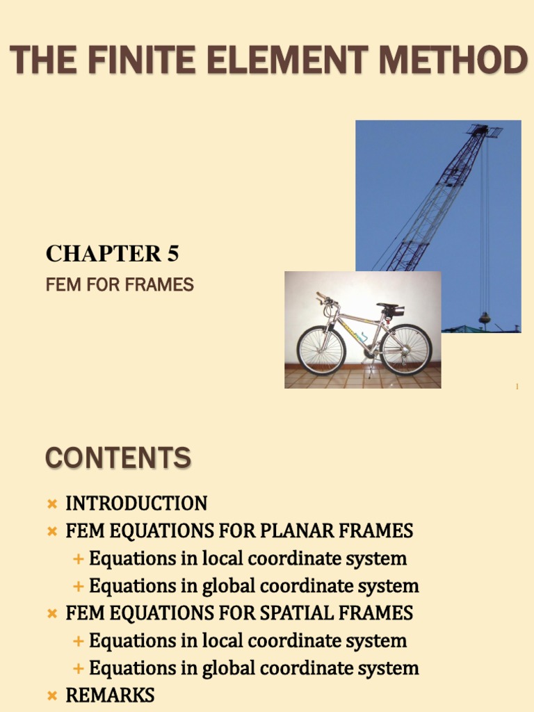 FEM Frame Analysis Chapter | PDF | Finite Element Method | Matrix ...