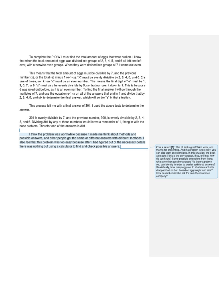 Pow 1 Write-Up | Download Free PDF | Teaching Mathematics