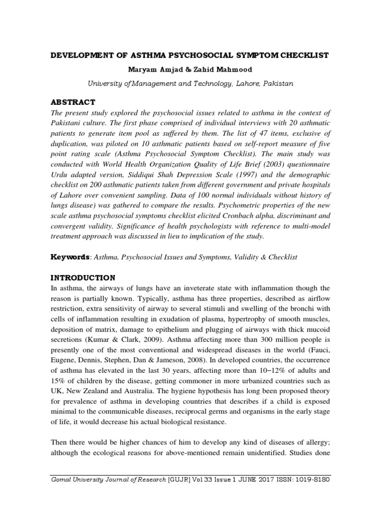 8 - Development of Indigenous Scale On Psychosocial Issues PDF | PDF ...