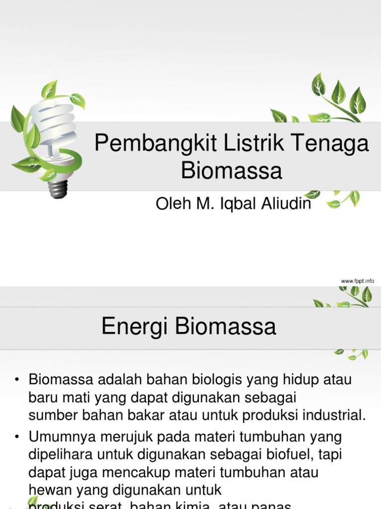 Pembangkit Listrik Tenaga Biomassa: Kelebihan dan Kekurangan | PDF