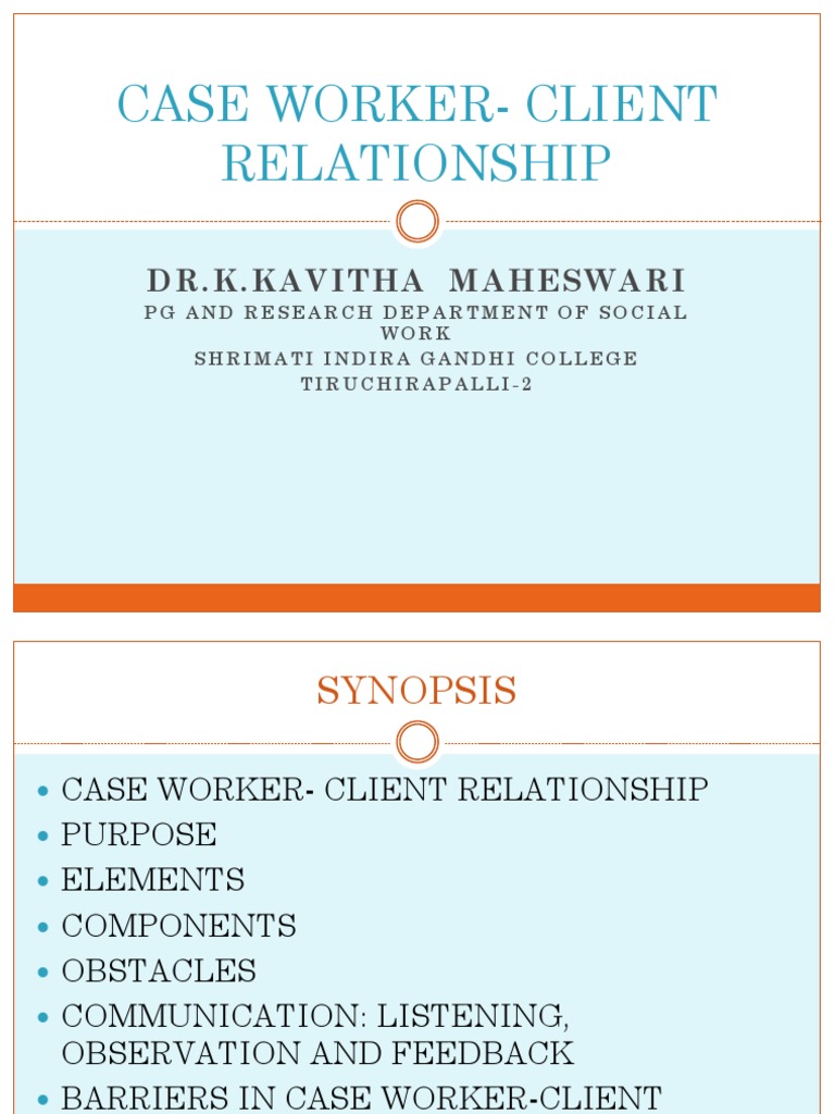 Case Worker Client Relationship | PDF | Empathy | Communication