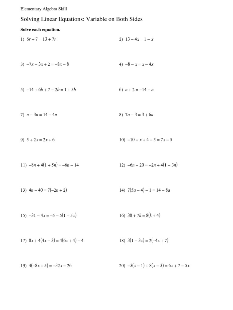 Linear Algebra WorkSheet | PDF