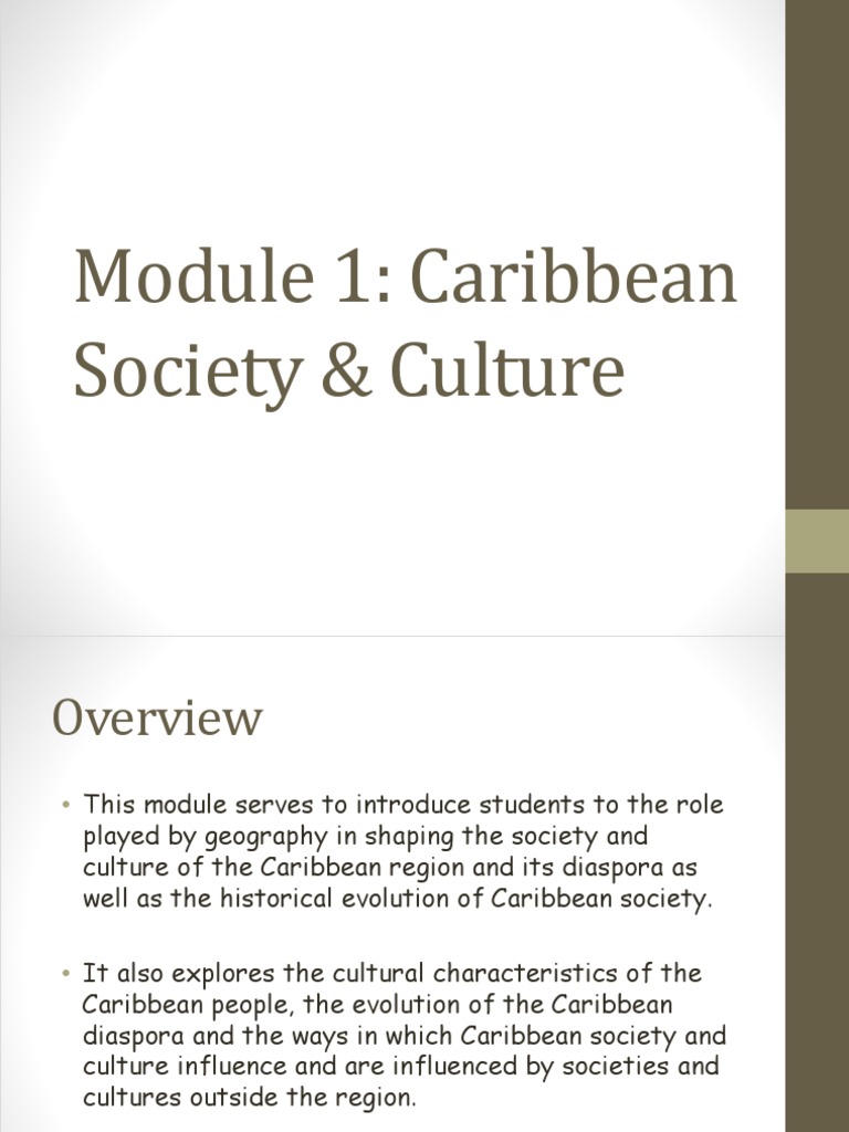 Understanding Caribbean Society and Culture | PDF | Caribbean | Antilles