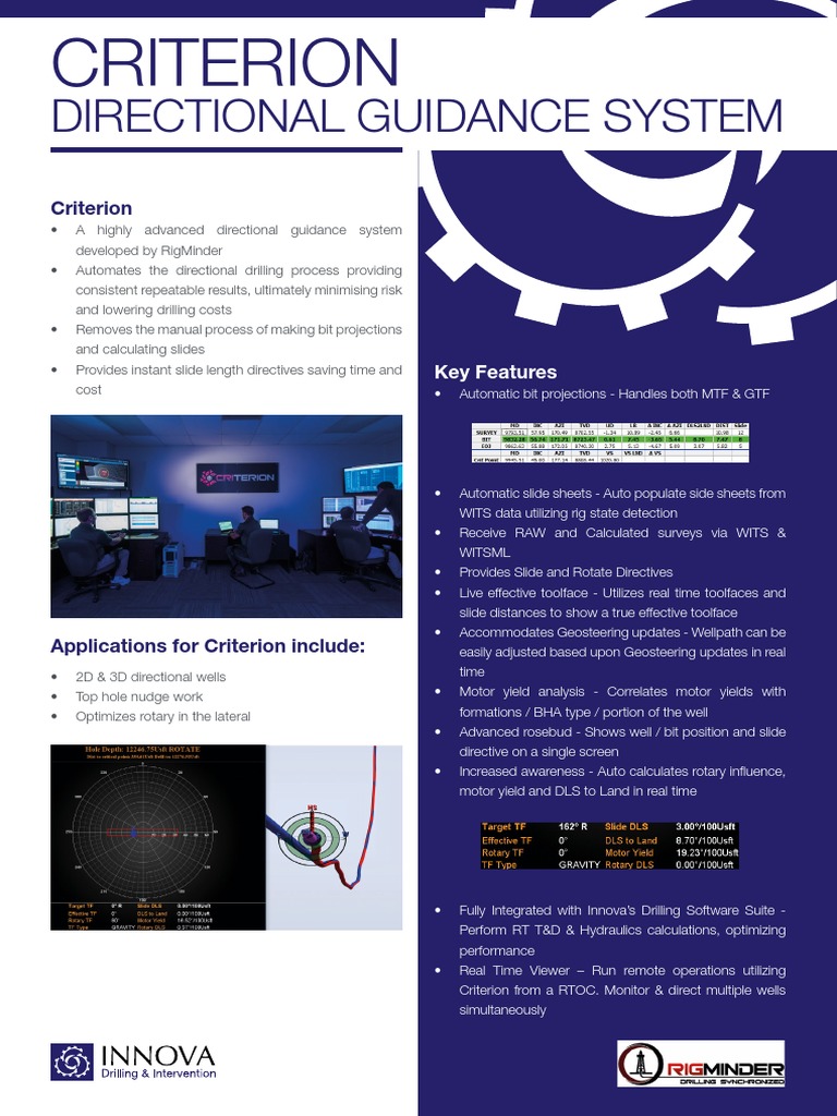 Criterion Directional Guidance System Slide Sheet Brochure | PDF ...