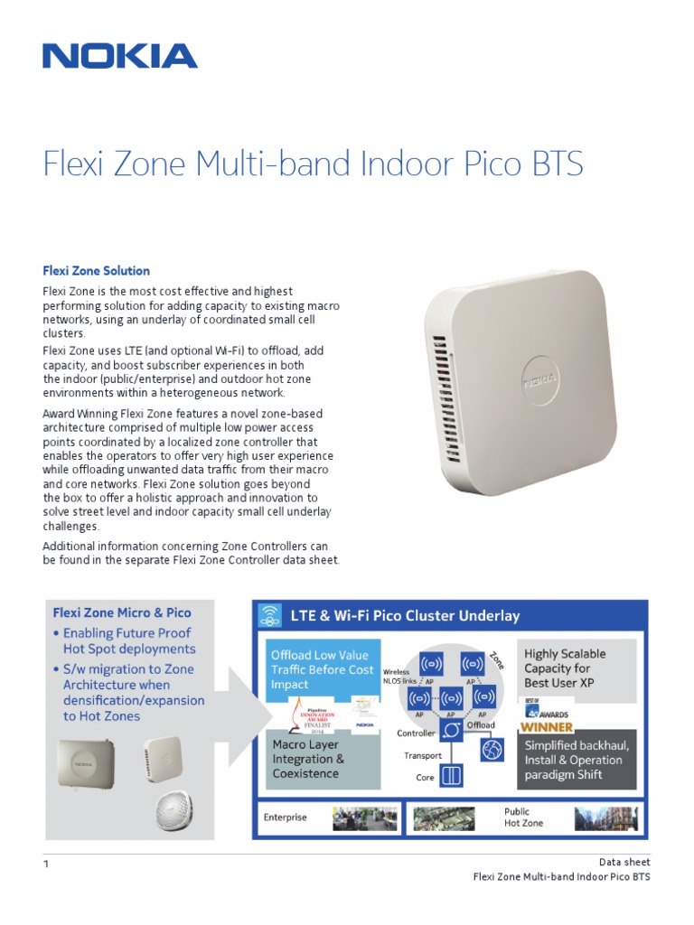 Data Sheet Flexi Zone Multi-Band Indoor Pico BTS | Download Free PDF ...