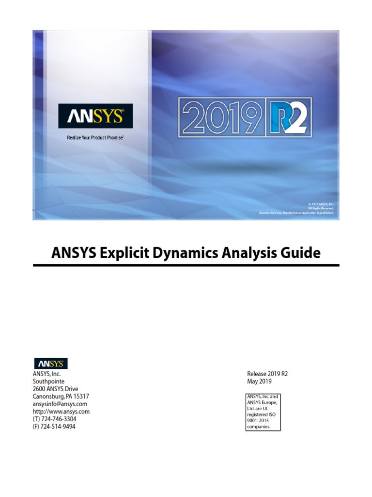 ANSYS Explicit Dynamics Analysis Guide PDF | PDF | Trademark | License
