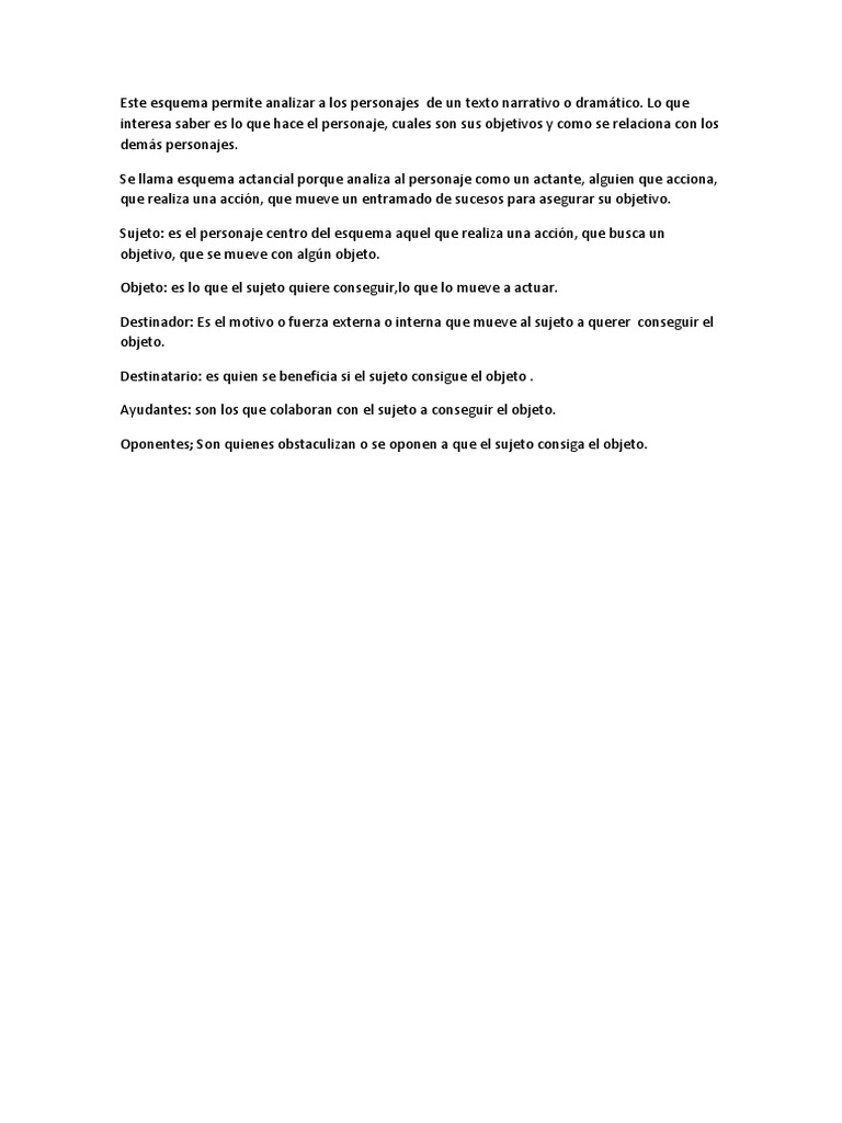 Esquema de Greimas PDF | PDF