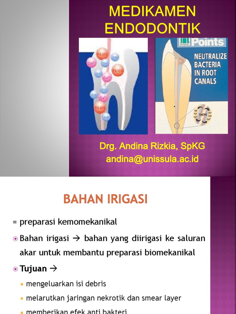 Medikamen Endodontik Share | PDF | Kesehatan Holistik | Sains & Matematika