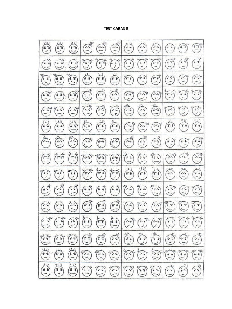 Test Caras R | PDF