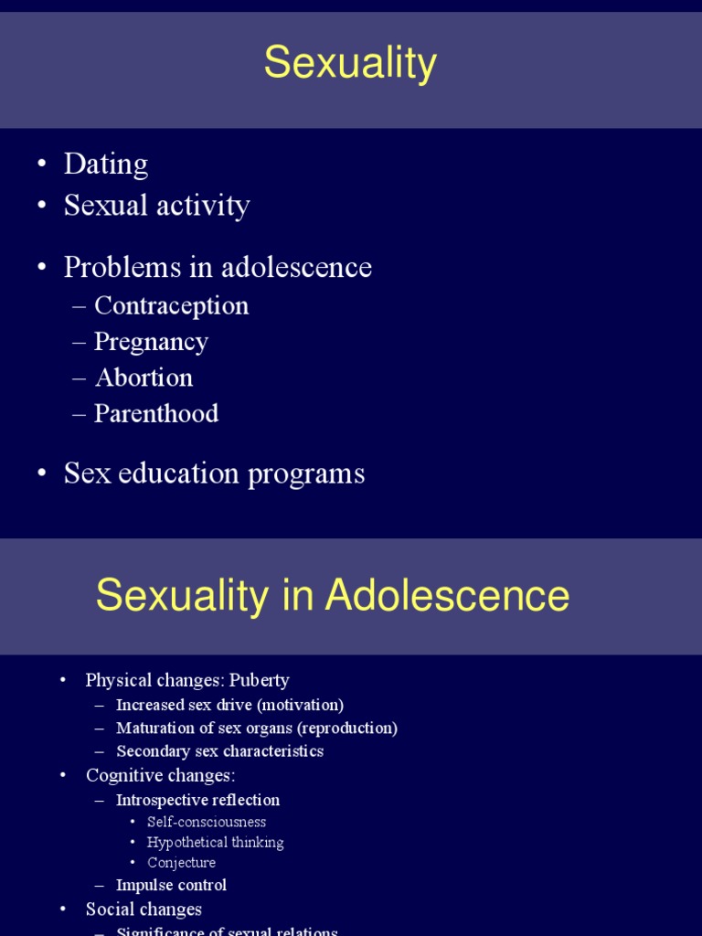 Navigating Adolescent Sexuality Physical Cognitive And Social