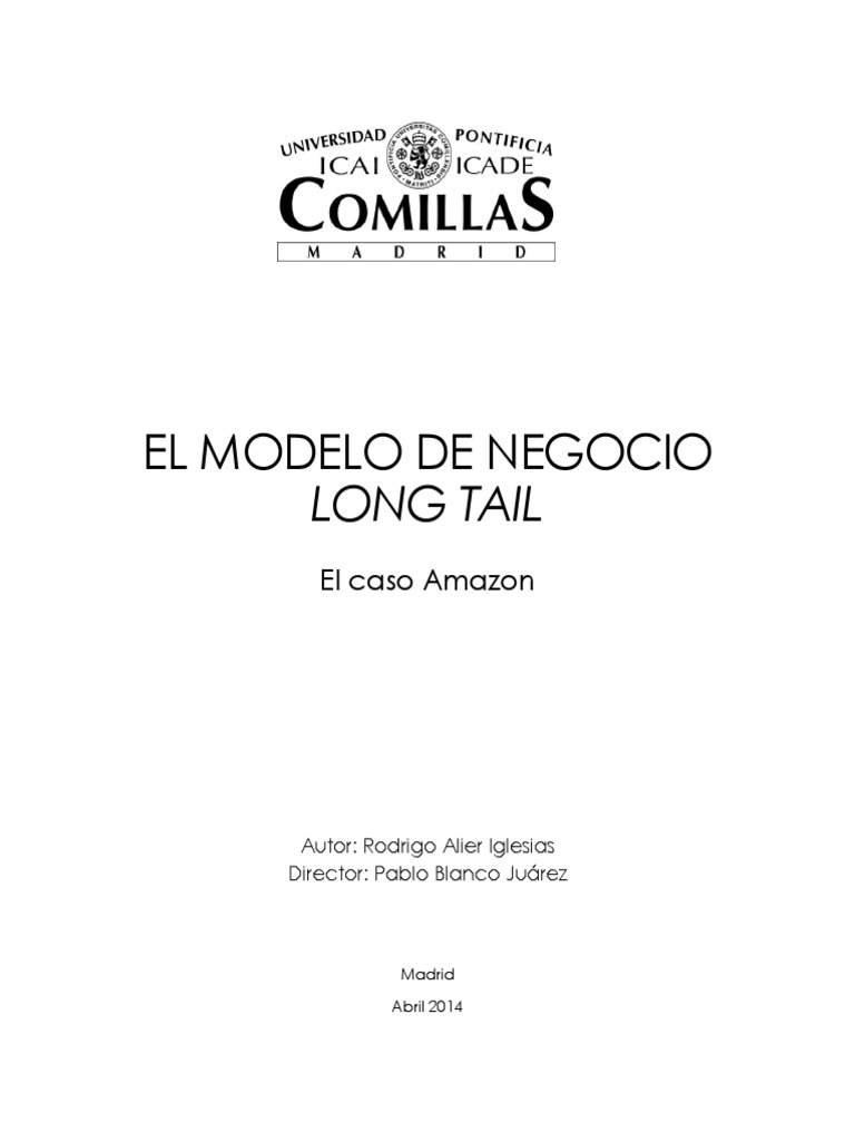 Caso Amazon Long Tail | PDF | Mercado (economía) | Internet