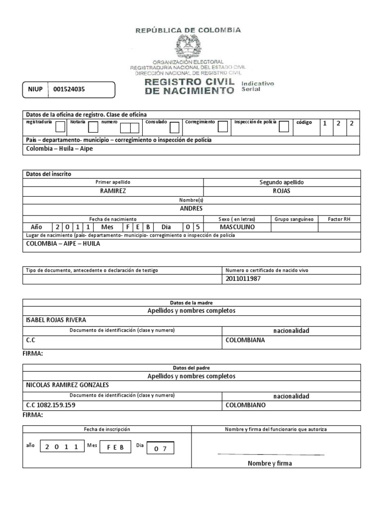 Registro Civil | PDF | Instituciones sociales | Ciencias sociales