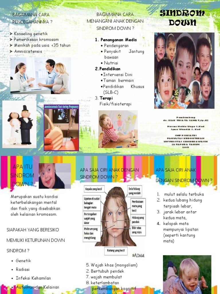 Leaflet Penyuluhan SINDROM DOWN 3 | PDF
