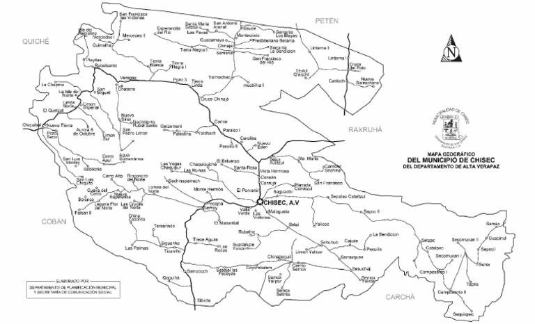 29j Mapa Geofráfica Del Municipio de Chisec Alta Verapaz | PDF