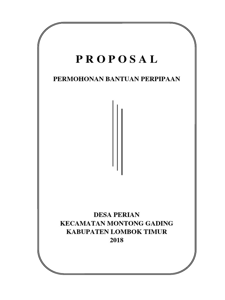 Proposal Pipa Prian | PDF
