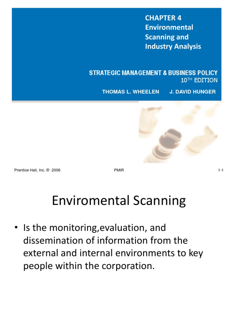 Ch 4 Environmental Scanning And Industry Analysis Pdf Regulation