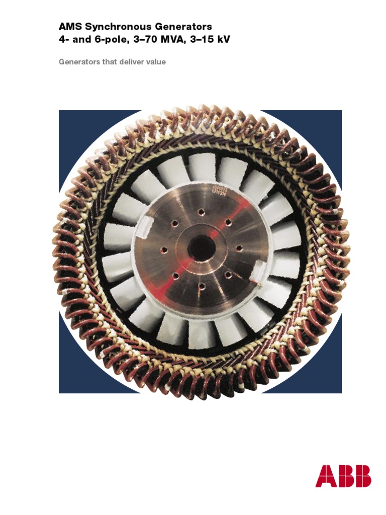 ABB AMS Synchronous Generators | PDF | Electric Generator | Bearing ...