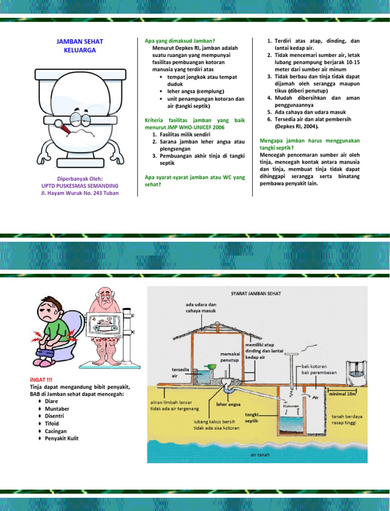 Leaflet Jamban New 2 | PDF | Kesehatan Holistik