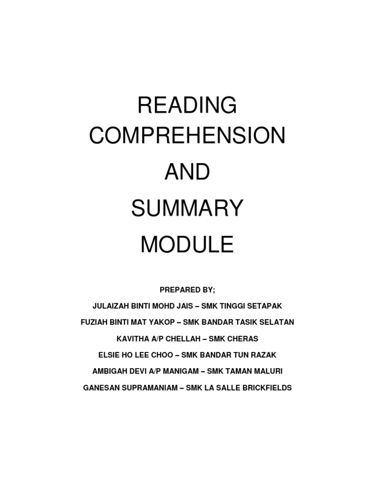 Hot Spot - Reading Comprehension and Summary Module | PDF | Referee
