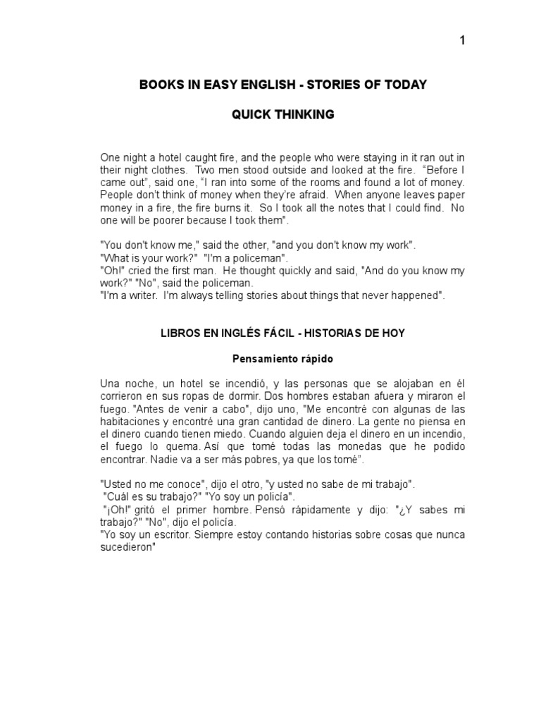 Books in Easy English | PDF | Love | Nature