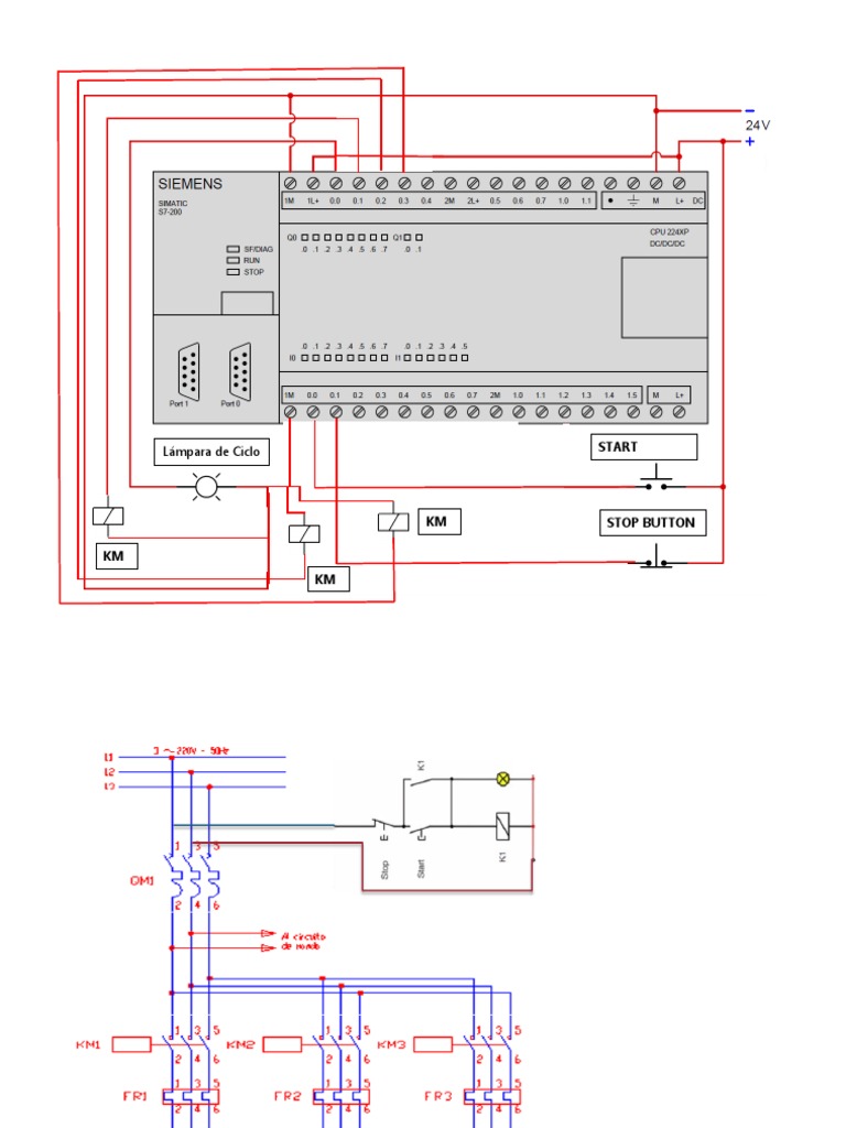 Conection Diagram PLC | PDF