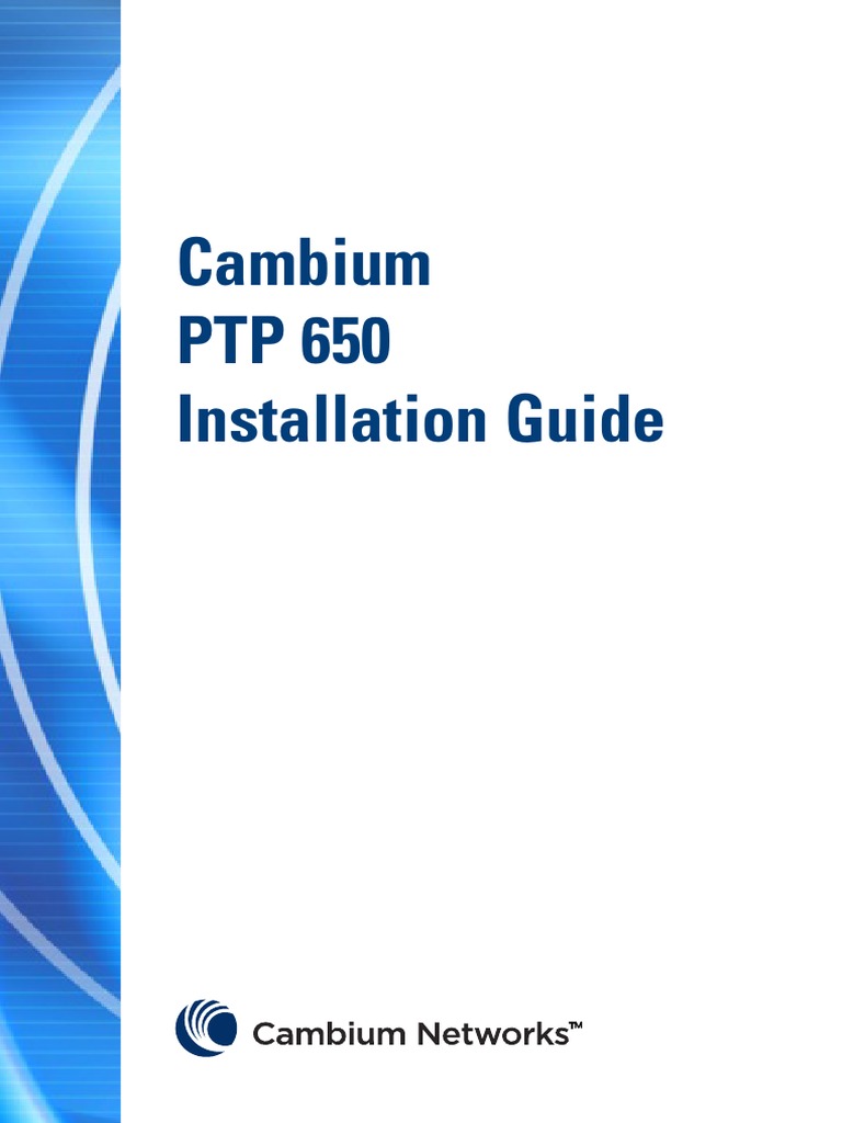 Cambium PTP 650 Series Installation Guide PDF | PDF | Electrical ...