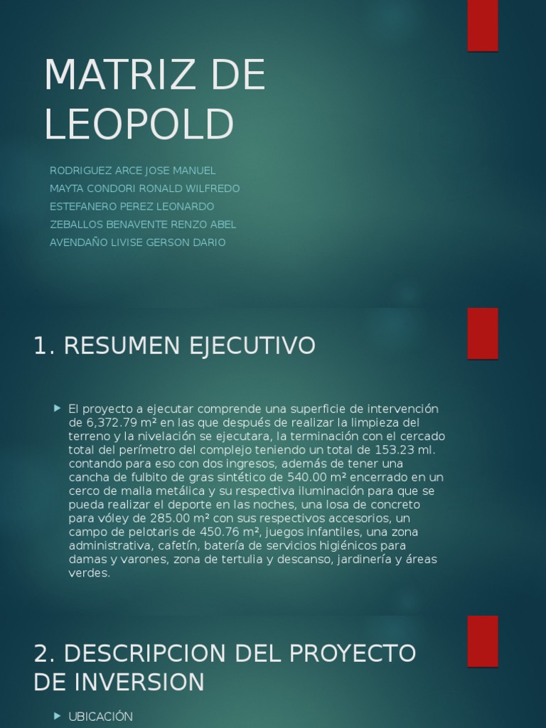 Matriz de Leopold | PDF
