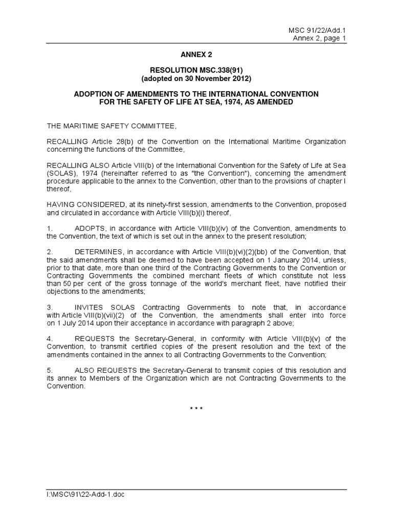 IMO Regulation A.468 (XII) | PDF | Oil Tanker | Watercraft