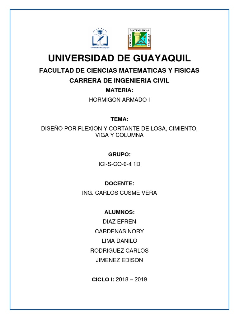 Proyecto Final Hormigon I | PDF | Hormigón | Concreto reforzado