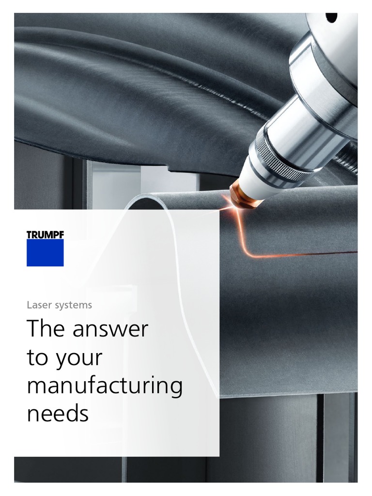TRUMPF Laser Systems Overview | PDF | Welding | Construction