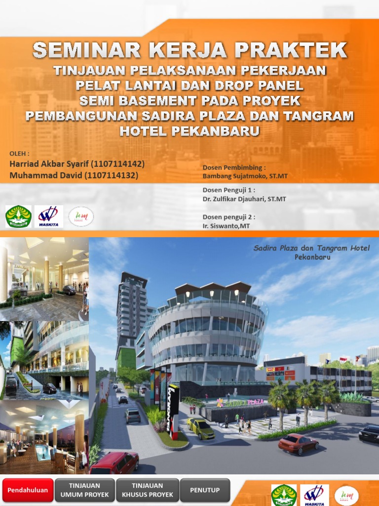 Tinjauan Pelaksanaan Pekerjaan Pelat Lantai Dan Drop Panel Semi ...