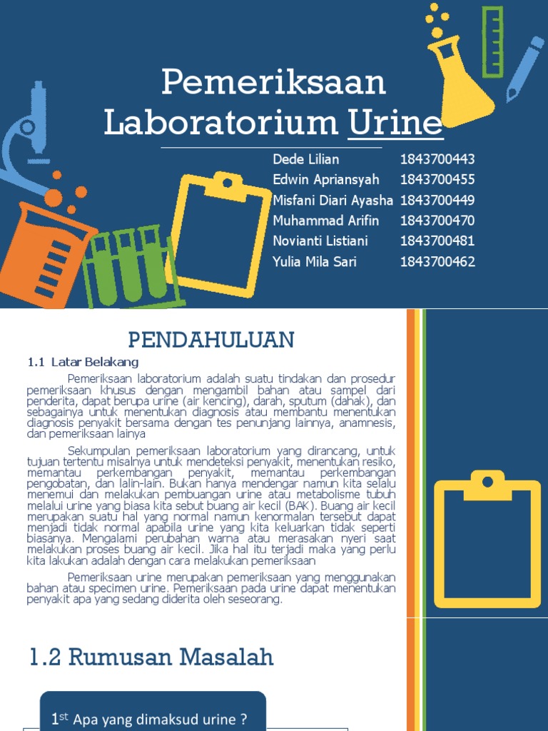 Pemeriksaan Laboratorium Urine | PDF