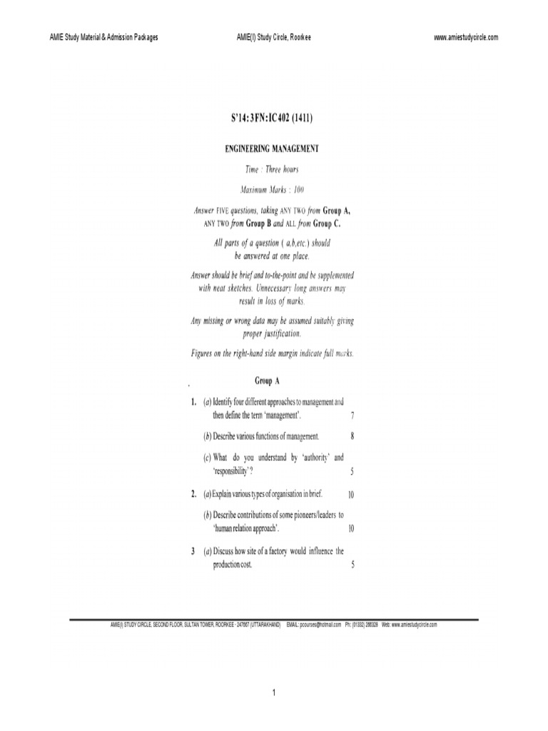 S'14:3FN:IC402 (1411) : AMIE Study Material & Admission Packages AMIE ...