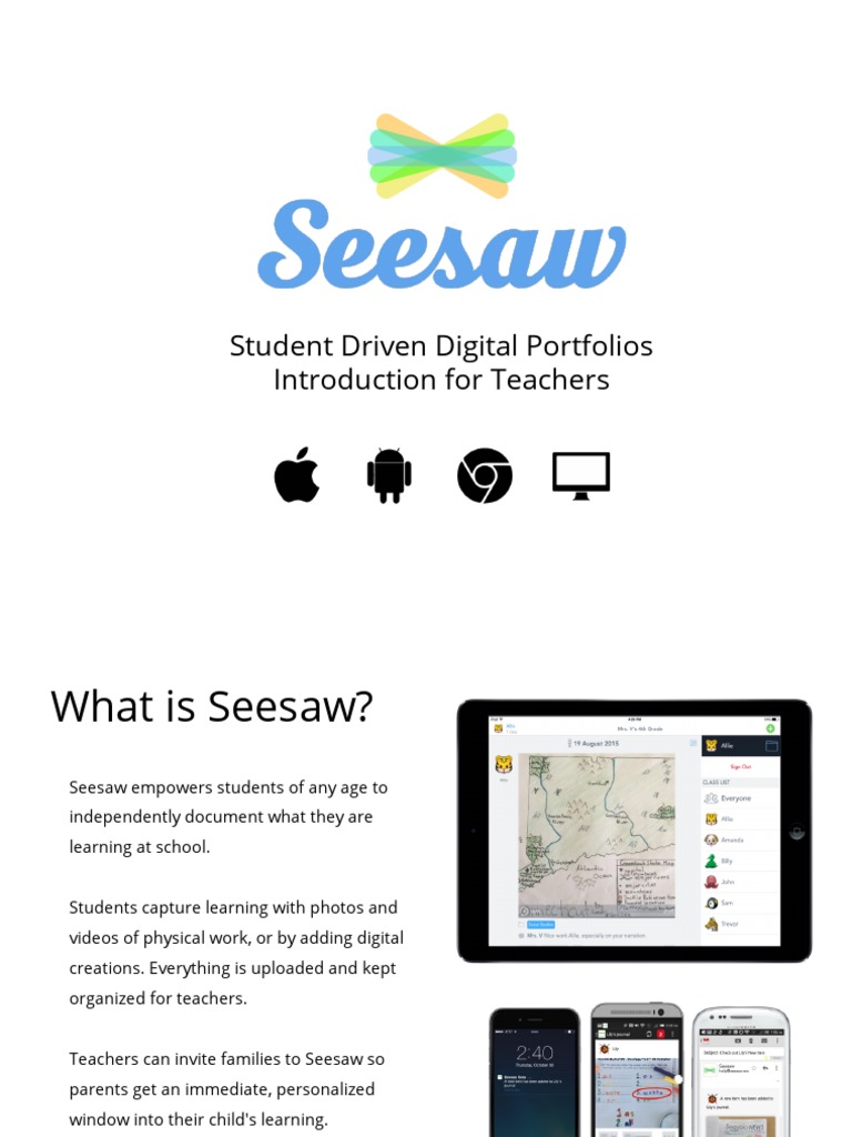 Student Driven Digital Portfolios Introduction For Teachers | PDF ...