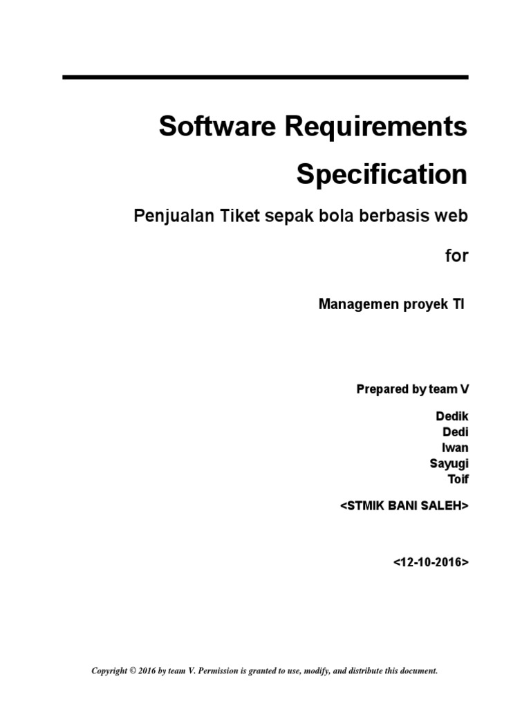 SRS Template | PDF | Application Programming Interface | Use Case