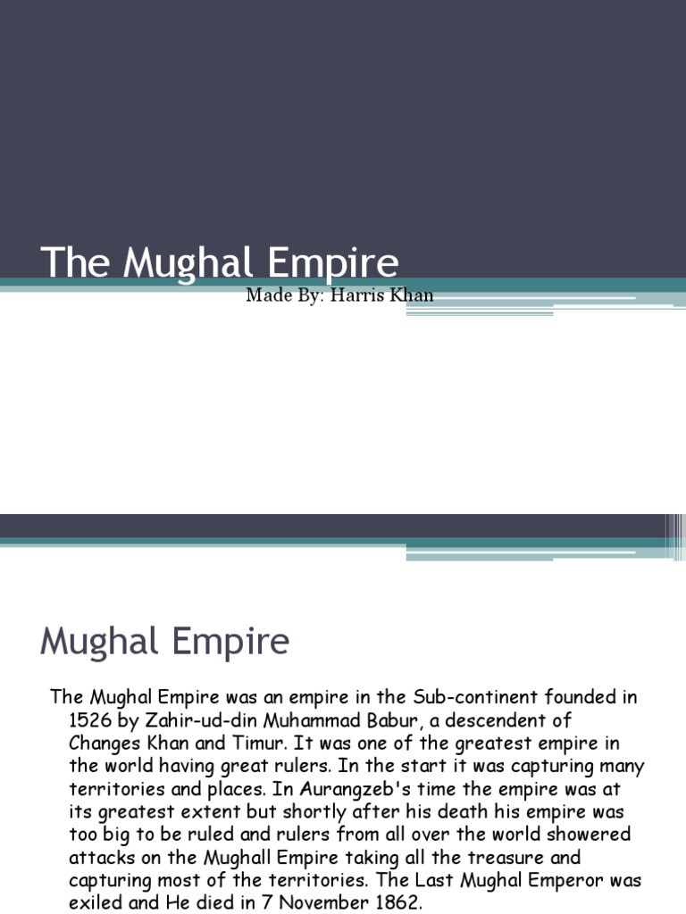 The Mughal Empire | PDF | Mughal Empire | Timurid Dynasty