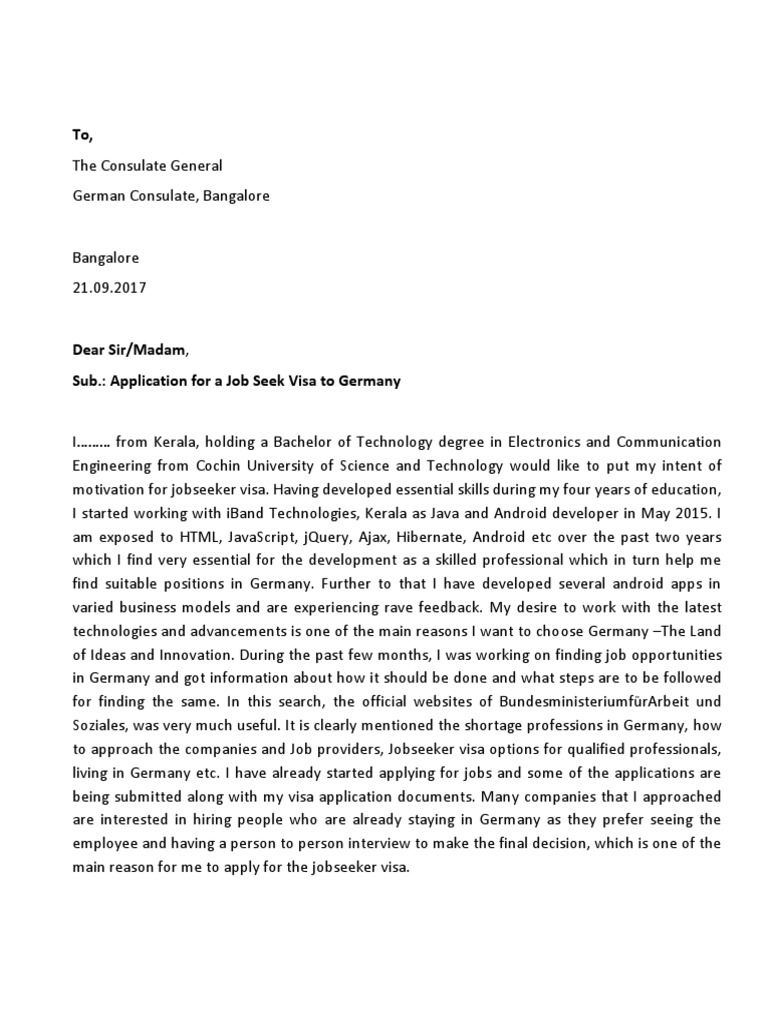 Germany Cover Letter | PDF | Travel Visa | Ajax (Programming)