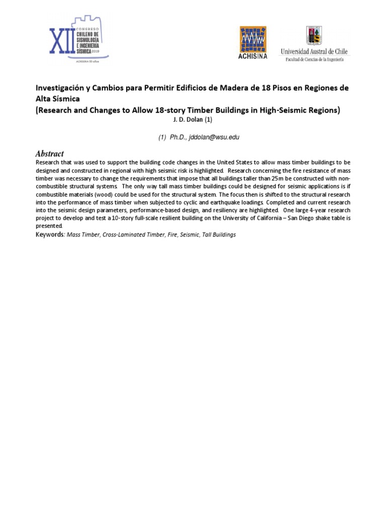 Research For 18-Story Buildings Paper - Dolan | PDF | Framing ...