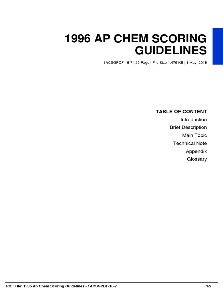 ID2f15b35da-1996 Ap Chem Scoring Guidelines | PDF | E Books | Digital ...