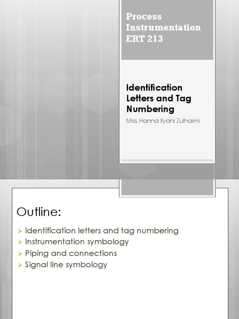Identification Letters and Tag Numbering | PDF | Instrumentation ...