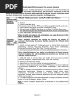 POI and POA Document Requirements | PDF | Identity Document | Government