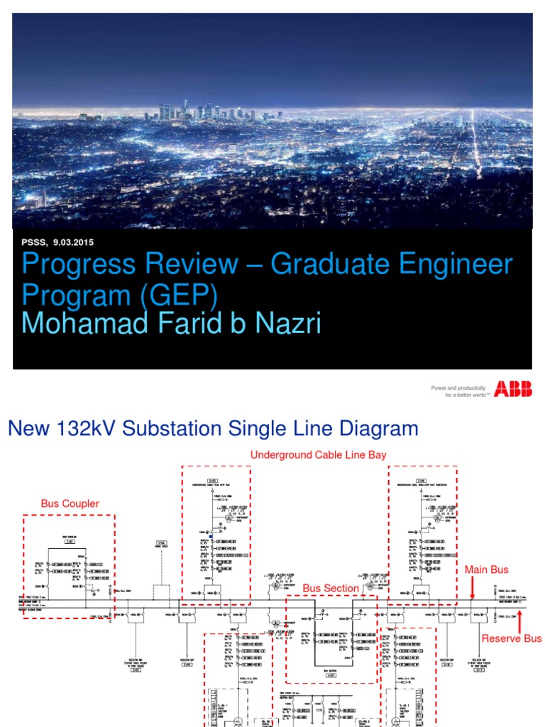 132kV-Substation-SLD - ABB Graduate Engineer Training Scheme | PDF