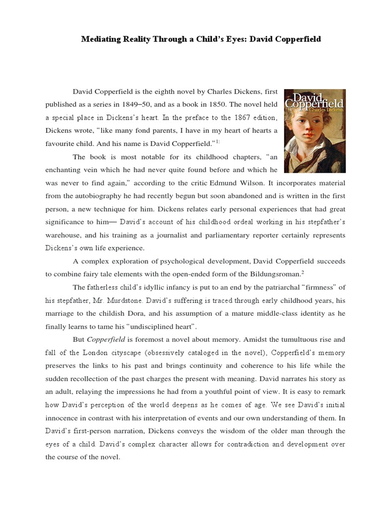 Mediating Reality Through A Child S Eyes David Copperfield | PDF ...