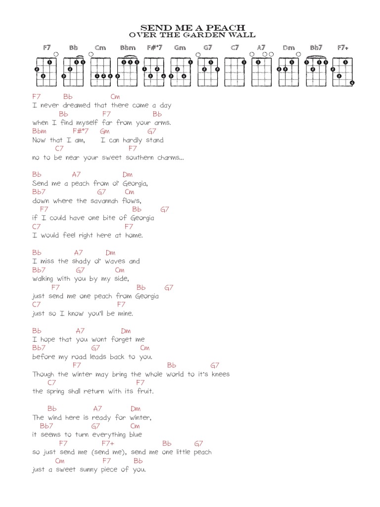 Send Me A Peach A4 Easy | PDF