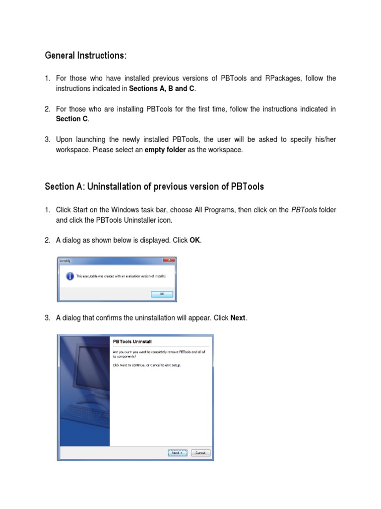 PBTools Installation and Uninstallation Guide | PDF | Icon (Computing ...