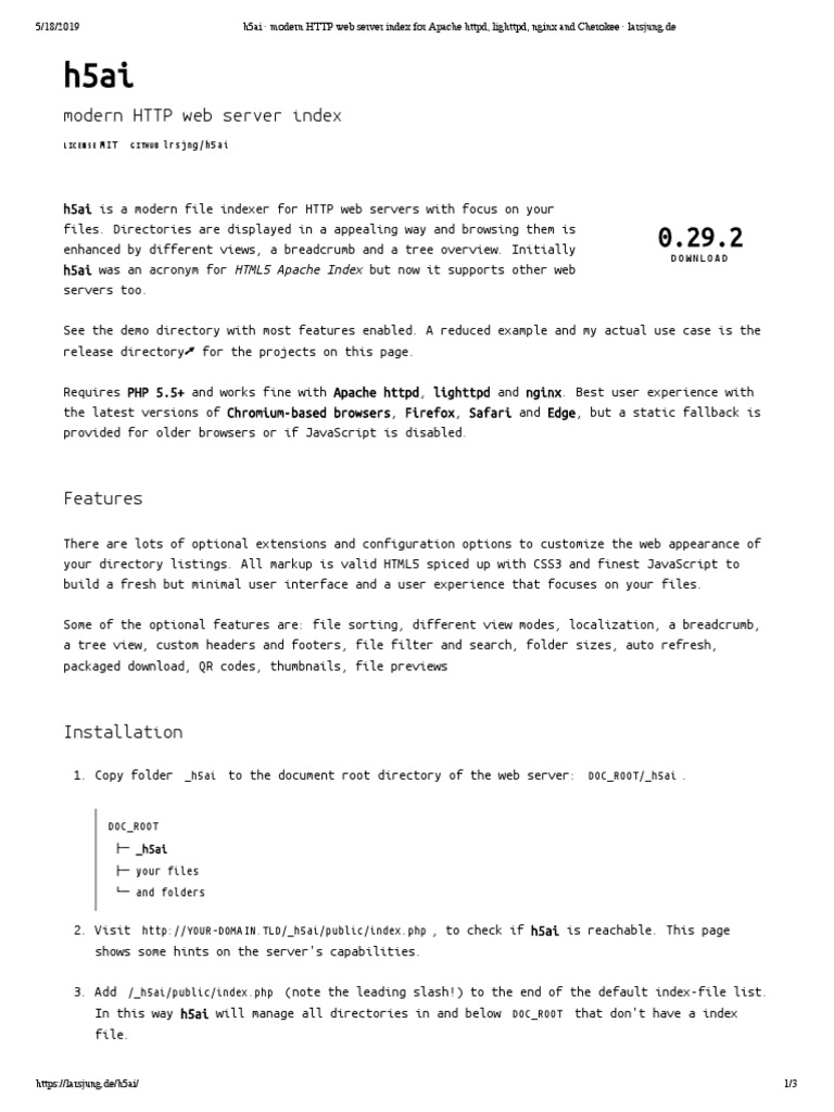 H 5 Ai | PDF | Apache Http Server | World Wide Web