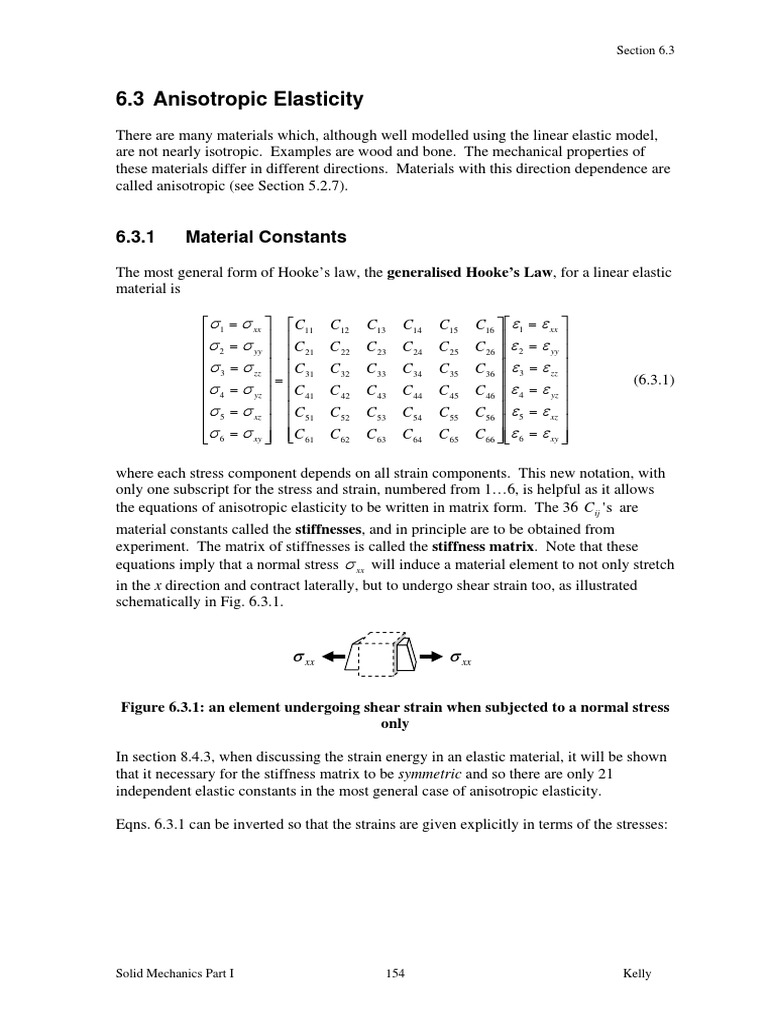 06 Linear Elasticity 03 Anisotropy | PDF | Stress (Mechanics ...