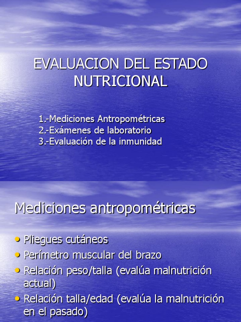 Evaluacion Del Estado Nutricional | PDF | Índice de masa corporal | Tejido adiposo